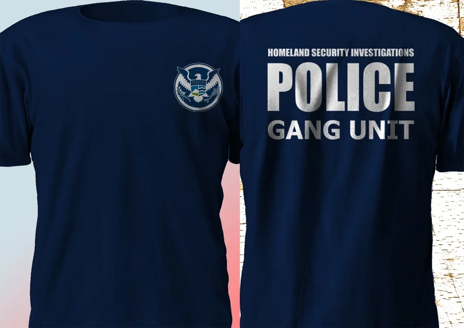 New Homeland Security Gang Unit Police Military Swat T Shirt 2019 ...