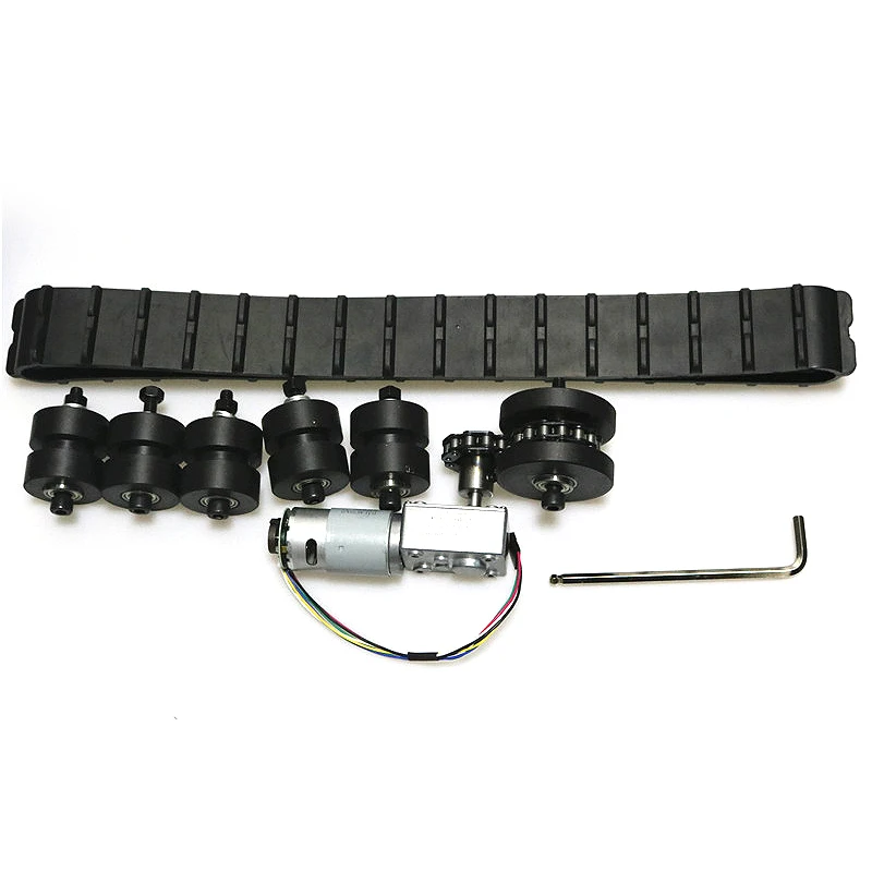 T007-Rubber-Track-Metal-Stainless-Steel-Load-bearing-Wheel-Drive-Wheel ...