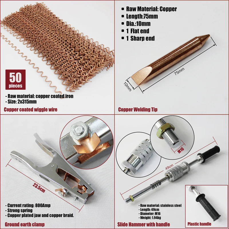 497pcs car body repair hand tools set dent puller kit car spotter ...