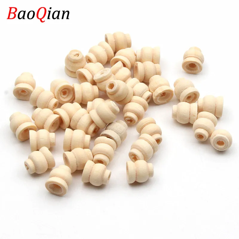 50PCS-Wood-Color-Buddha-Head-Wooden-Beads-DIY-Vase-Modeling-Beads ...