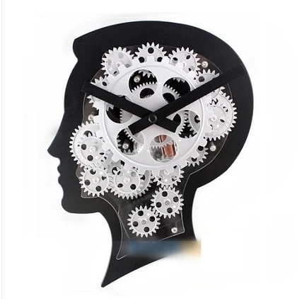 The Brain gear clock creative wall clock wholesale super human brain ...