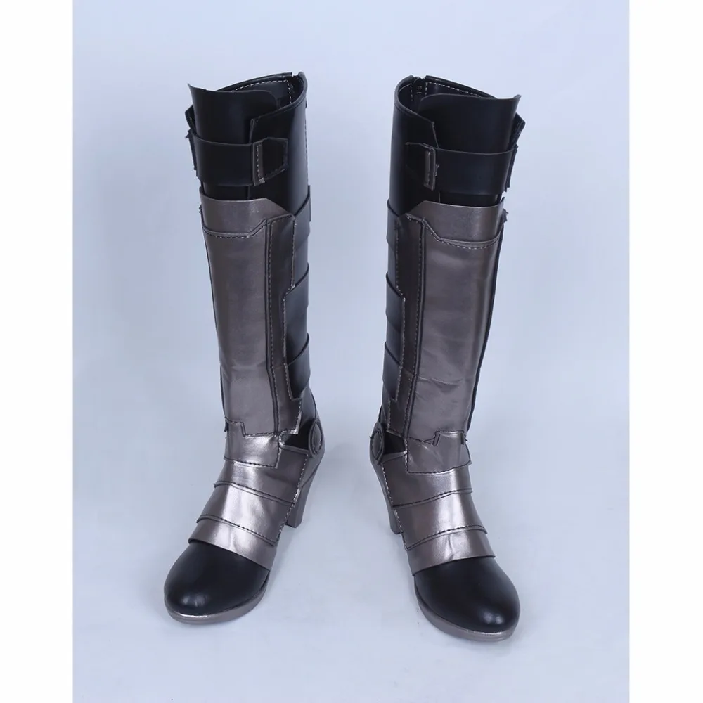 Botas personalizadas para adultos, zapatos de Cosplay, color negro y ...