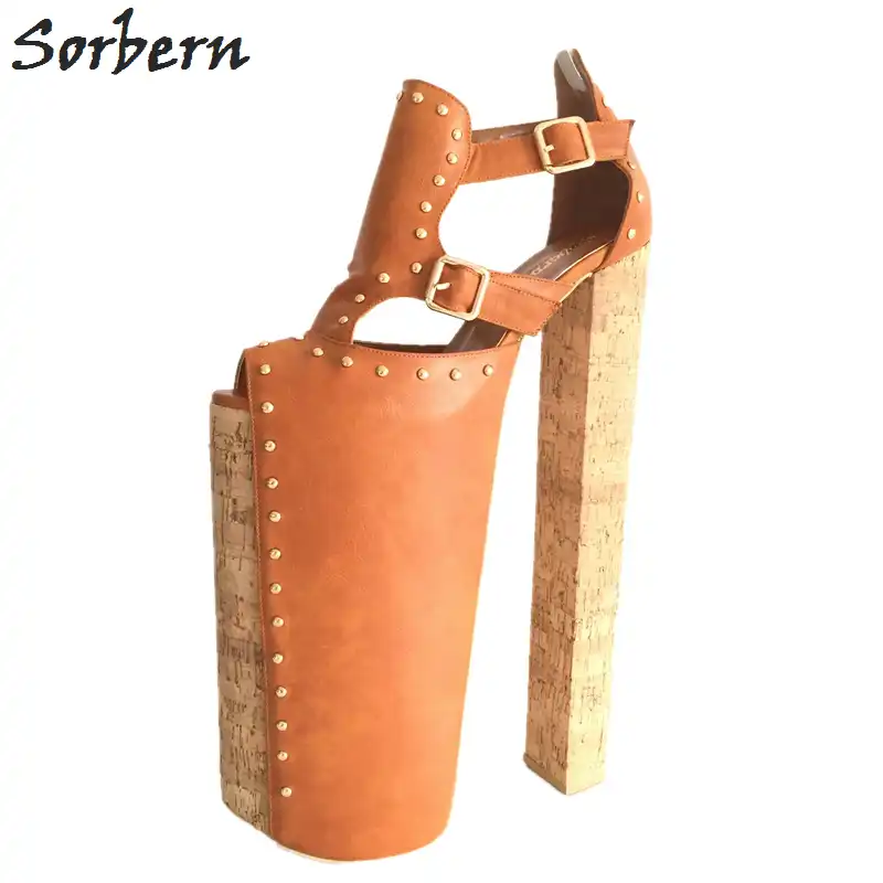 Sorbern 40Cm Extreme High Heel Women Pump Custom Heels Height Black ...