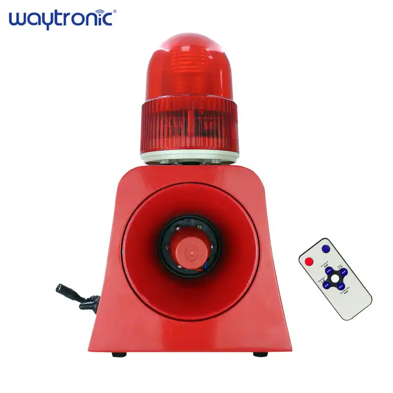 Warning Signal Beacon Light Horn Siren 120db Outdoor Audible and Visual ...