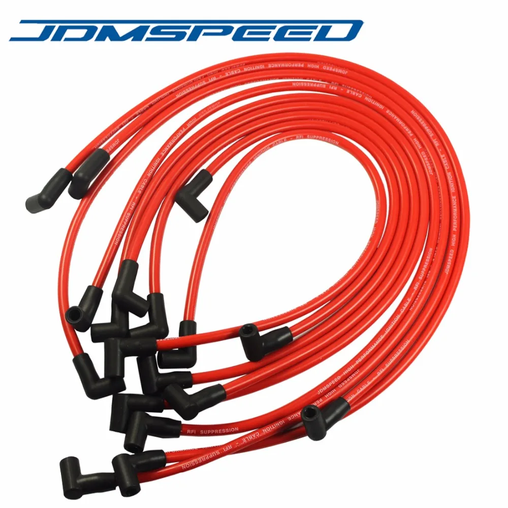 ACCEL Spark Plug Wires Super Stock Spiral Core 8mm Red 90 Degree Boots ...