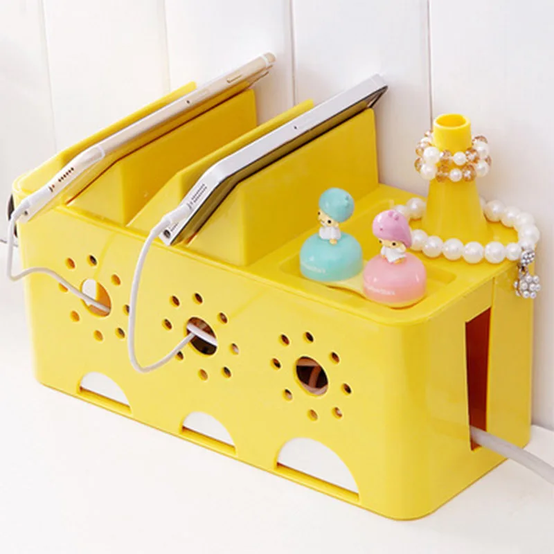 Creative plastic power cord socket storage box multi function modern ...