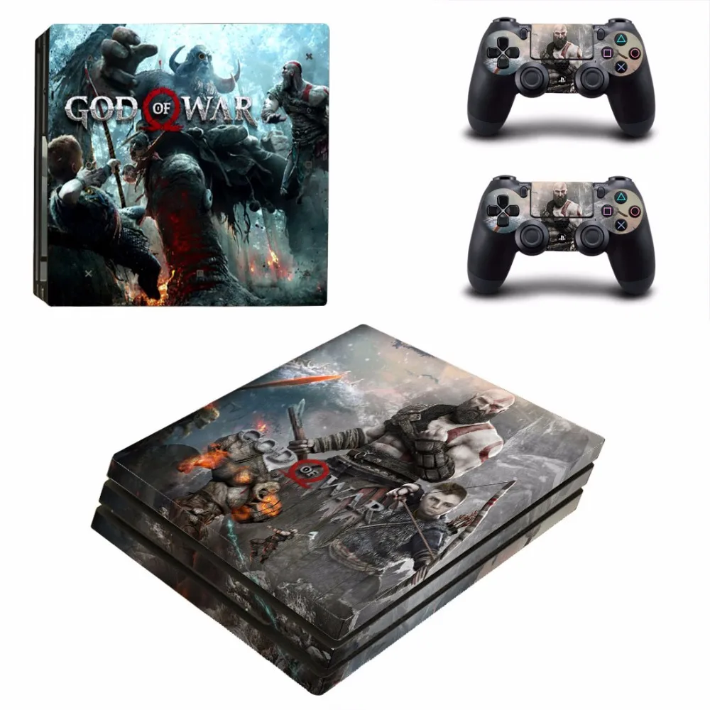 God of War 4 Skin Sticker for Sony PlayStation 4 Pro Console and ...