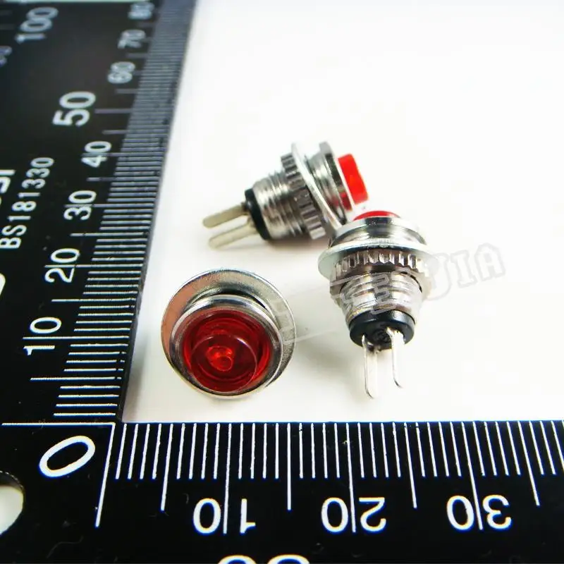 DS 101 Button color Red 0.5A/125VAC OFF ON 2Pin Non Self locking Push ...