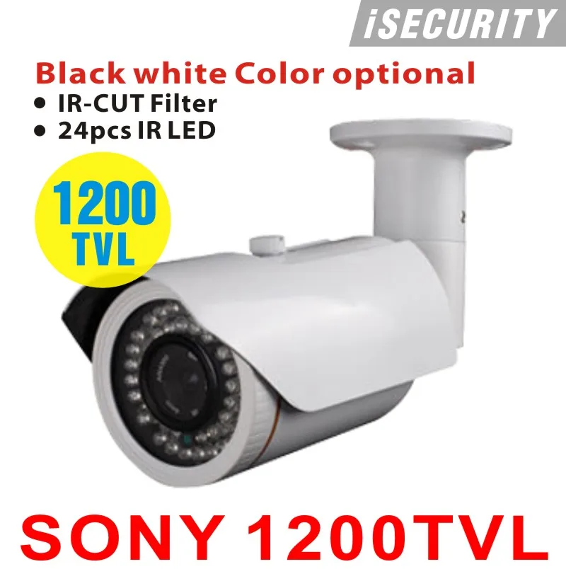Night Vision CCTV security cameras HD 720P Sony 1200TVL Waterproof for ...
