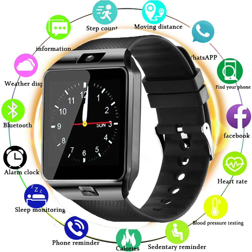 Reloj inteligente DZ09 Bluetooth para hombres reloj inteligente Android ...