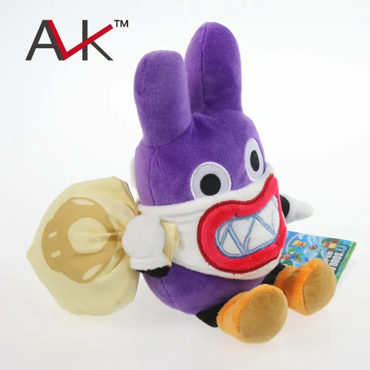 10pcs/lot Thief Nabbit Super Mario Bros Rabbit Plush Doll Toys With Tag ...