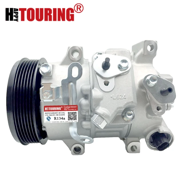 for 6SEU14C AC Compressor Toyota Corolla Matrix Scion xD 1.8L Engine ...