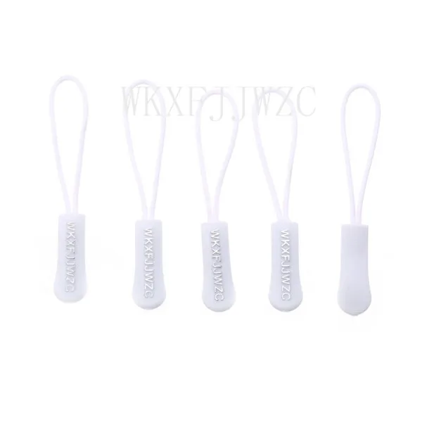 20pcs-White-Zipper-Pulls-Strong-Nylon-Cord-Non-slip-with-Rubber-Gripper ...