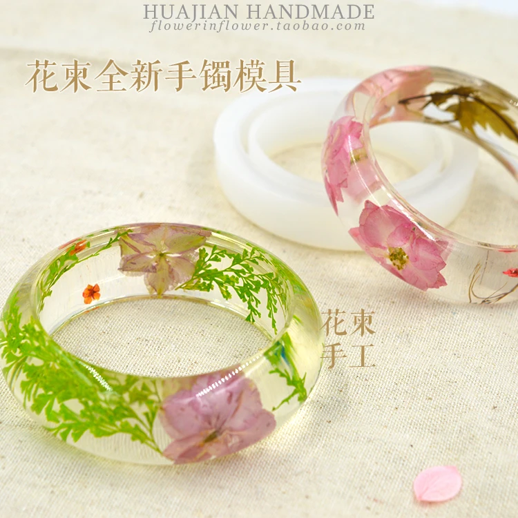 Bangle Resin Mold Silicone Transparent Round Bracelet Resina Epoxi ...