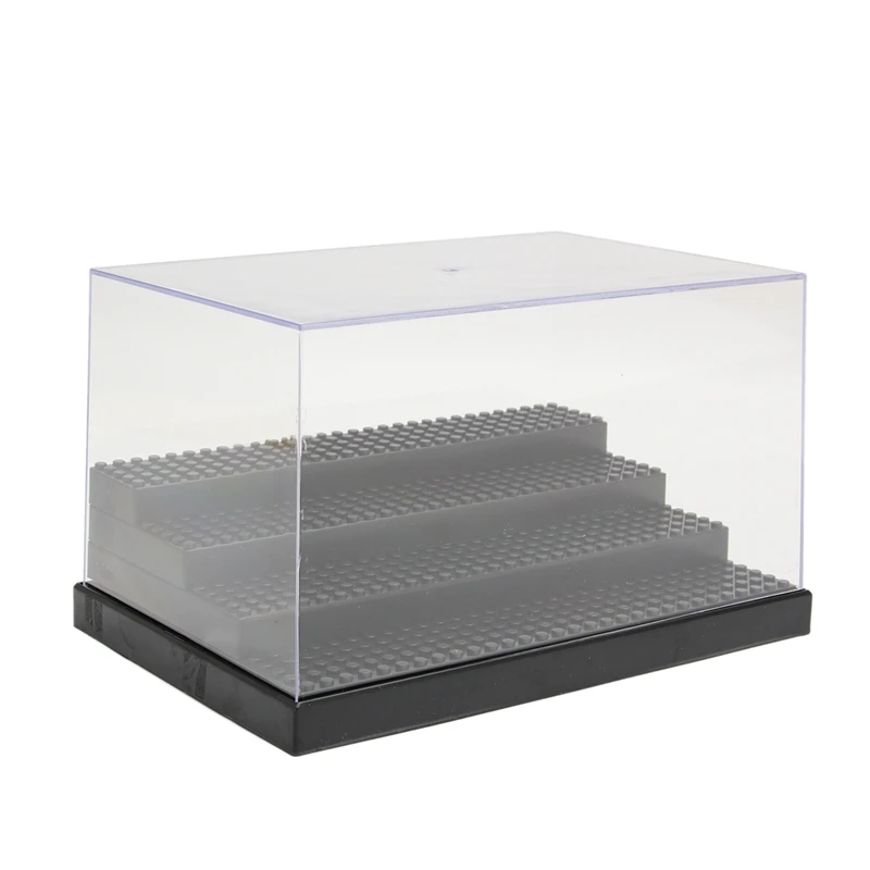 Brand New 4 Steps Display Case/Box Dustproof ShowCase For Blocks Toys ...