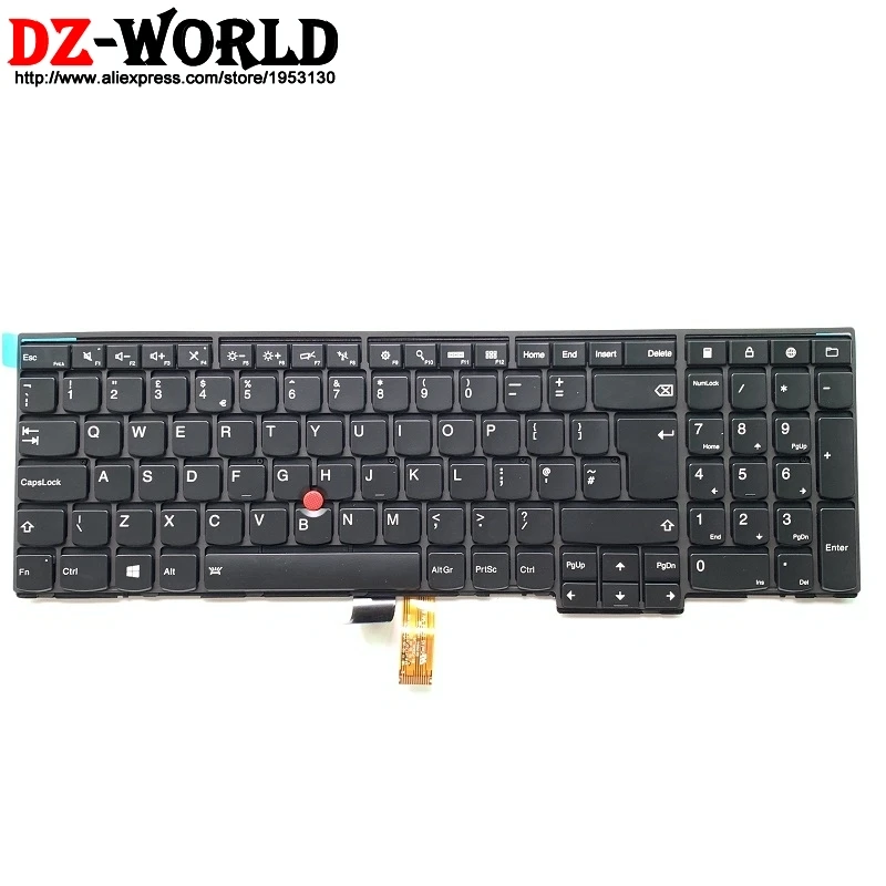 New GB UK English Backlit Keyboard for Lenovo Thinkpad P50S T560 W540 ...