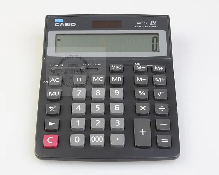 Casio / Casio GX 14S calculator big screen big button big size dual ...