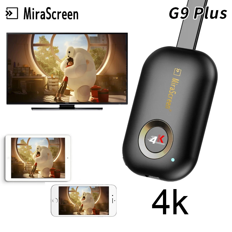 Mirascreen TV Stick G9 Plus 2,4G/5,0G 4K Drahtlose Wifi Display Dongle Miracast Airplay DLNA ...