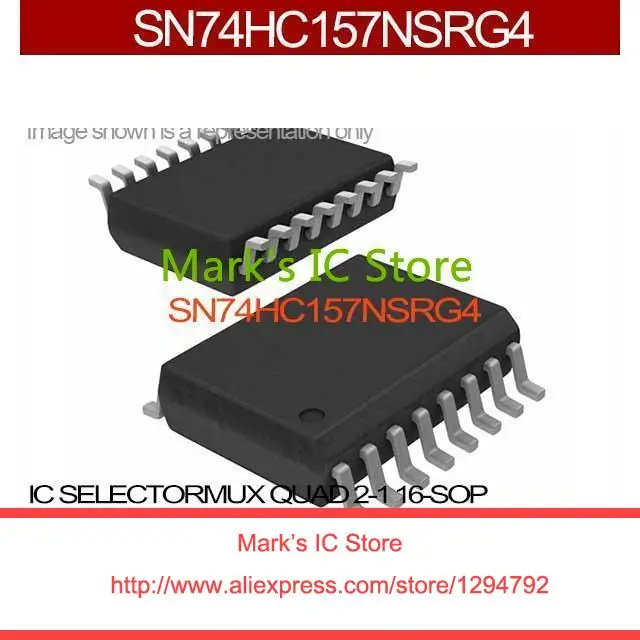 SN74HC157NSRG4 IC SELECTORMUX QUAD 2 1 16 SOP SN74HC157NSR 74HC15 ...
