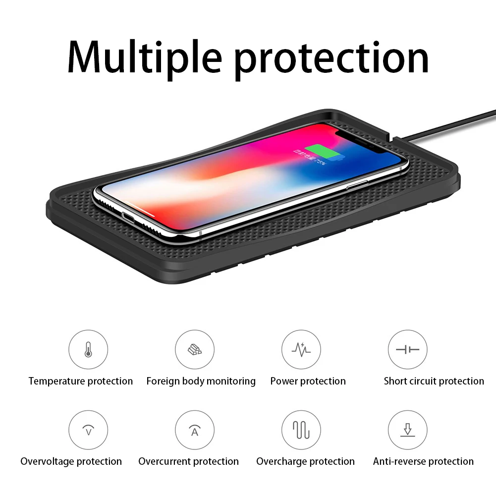 C3 QI 10 Вт беспроводное автомобильное зарядное устройство для быстрой ...