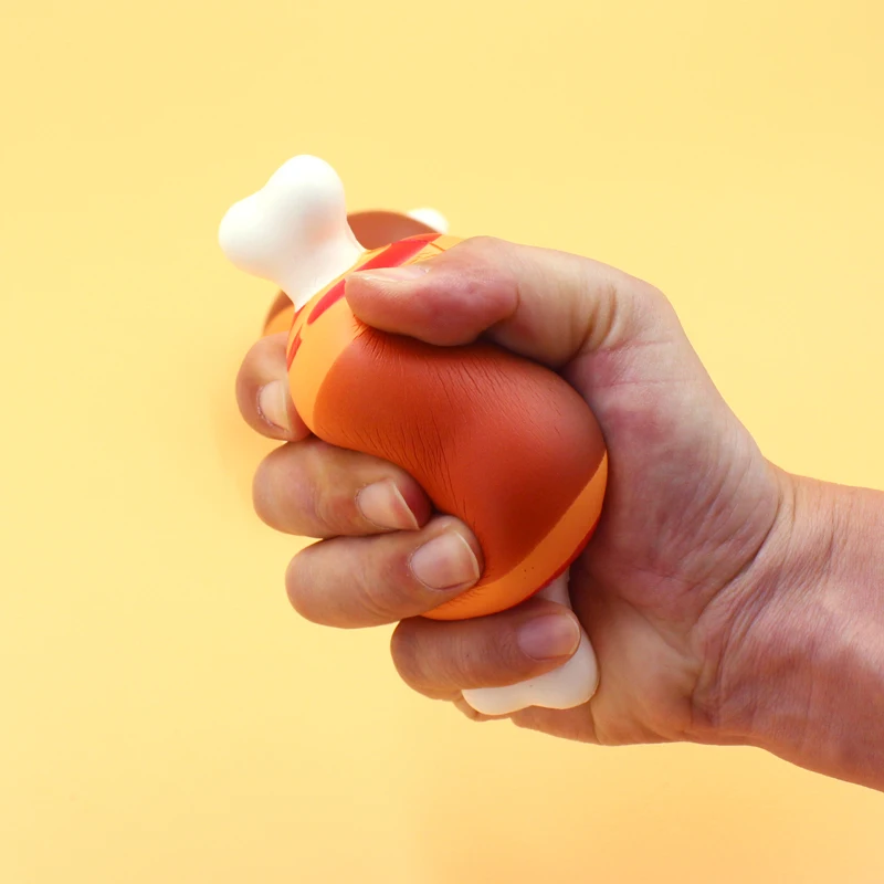 2PCS Chicken Legs Slow Rising Squishy Jumbo Charms Squeeze Toys Kids ...