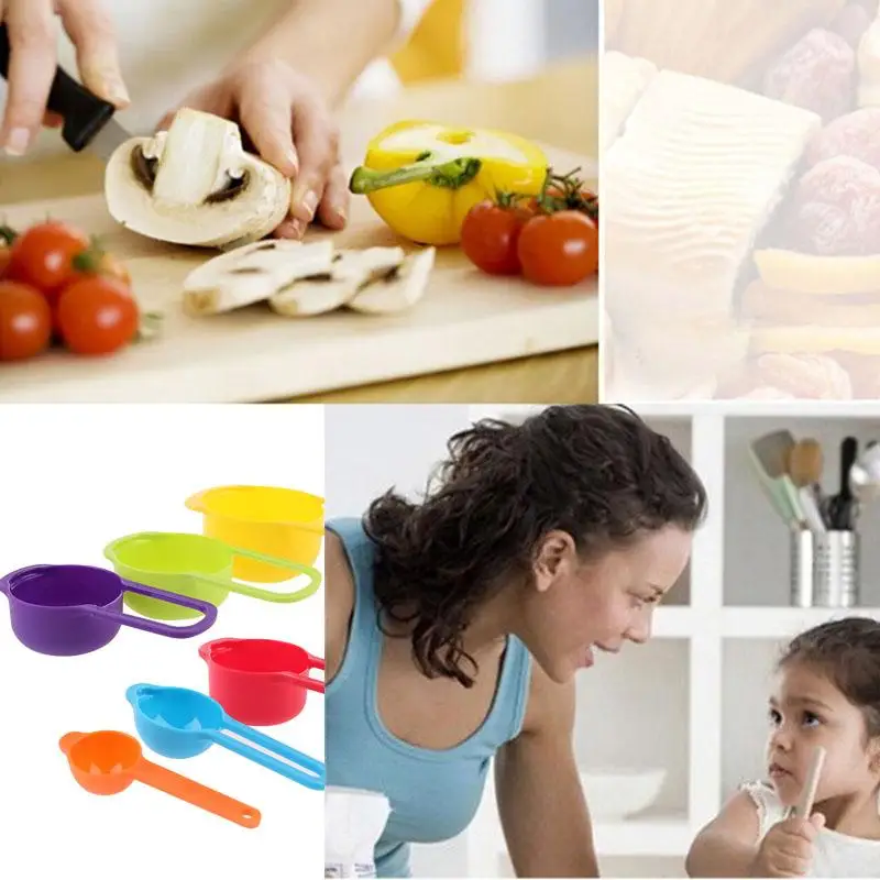 6 pcs/set Professional Colorful Kitchen Tool Utensils Cream Cooking ...