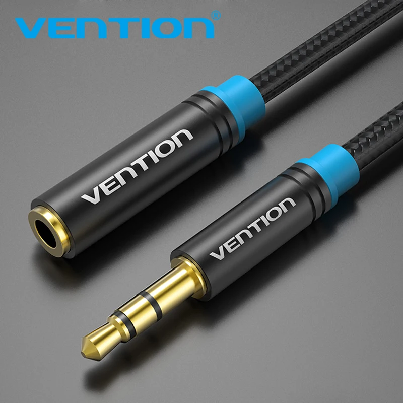 Vention Jack 3.5mm Male to Female Audio Cable Headphone Aux Audio ...