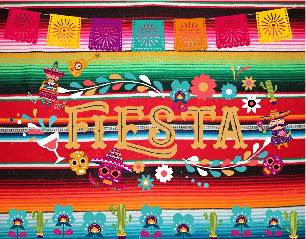 Summer-Fiesta-Theme-Photography-Backdrop-Mexican-Dress-up-Photo-Booth ...