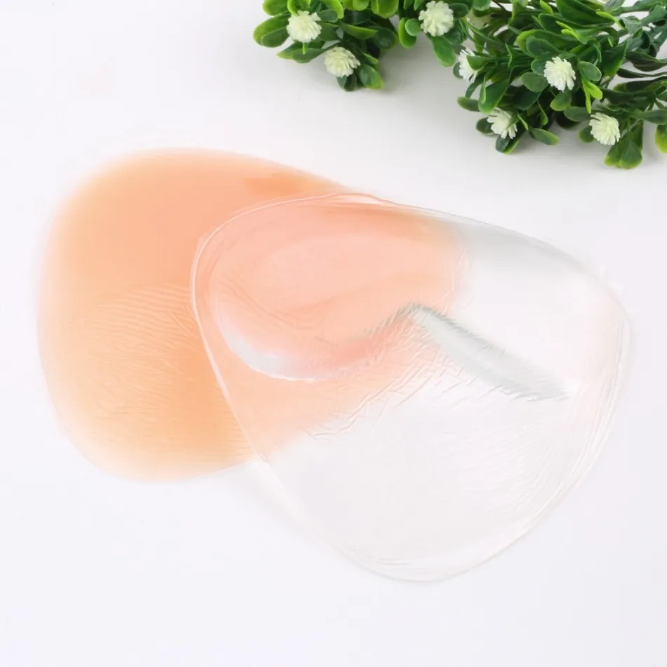 Hot Sale 1pair Sexy Bikini Bra Insert Silicone Triangle Pads Breast Enhancer Swimsuit Push Up