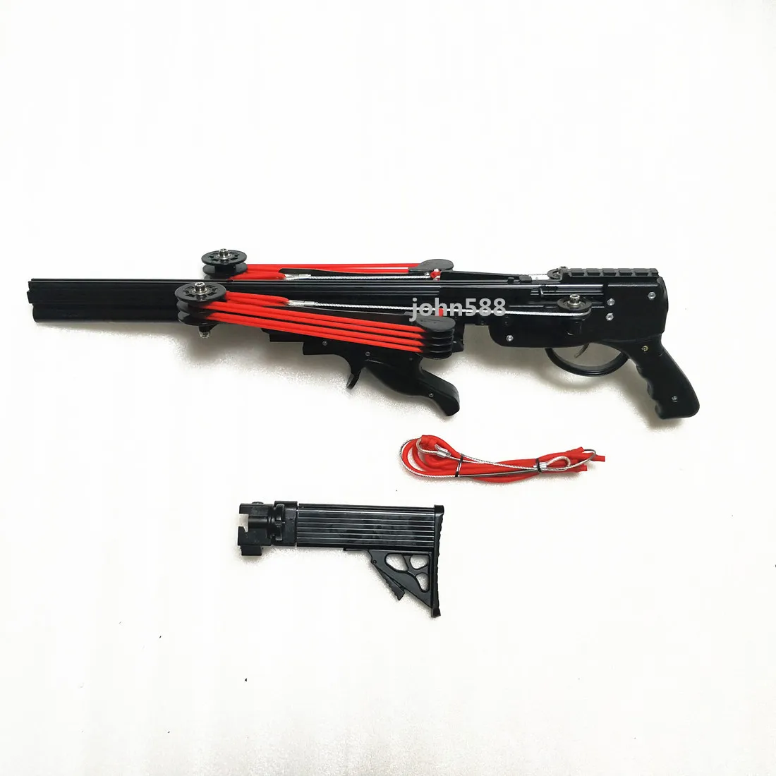 Tenth Version Semi automatic 40BB Slingshot Rifle SlingBow Draw Force ...