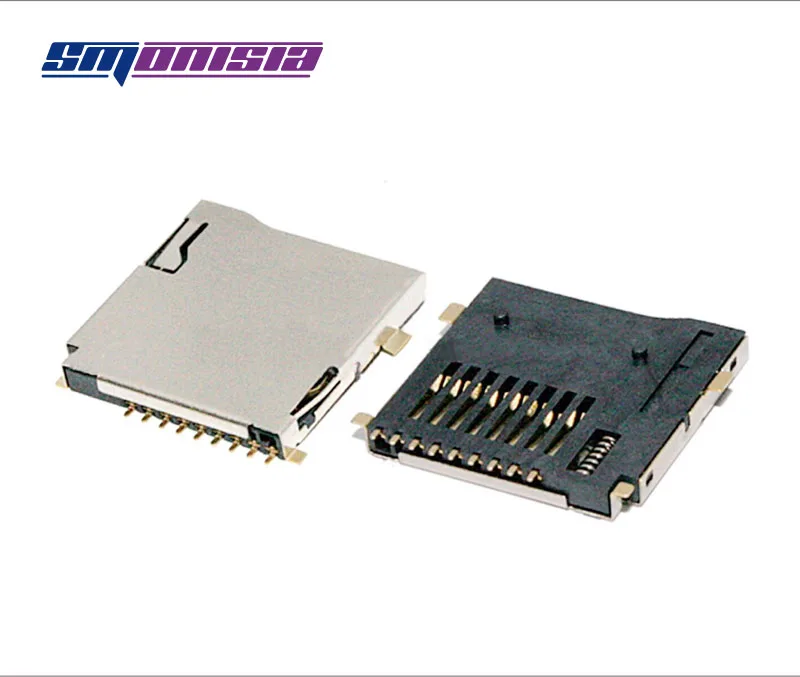 100 unids micro t flash ranura para tarjeta SD tarjeta del TF conector ...