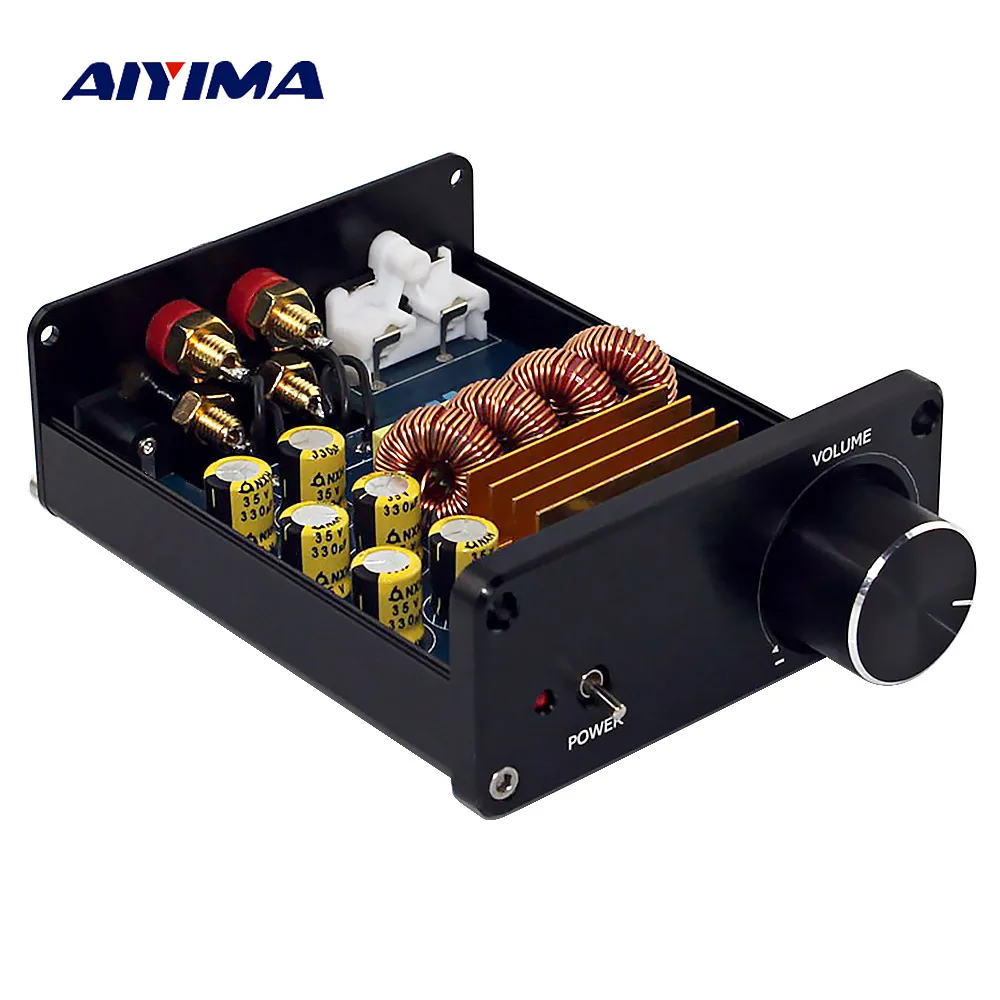 Aiyima 2.0 tpa3116 classe d potência mini amplificadores de placa de áudio 50wx2 diy para home ...