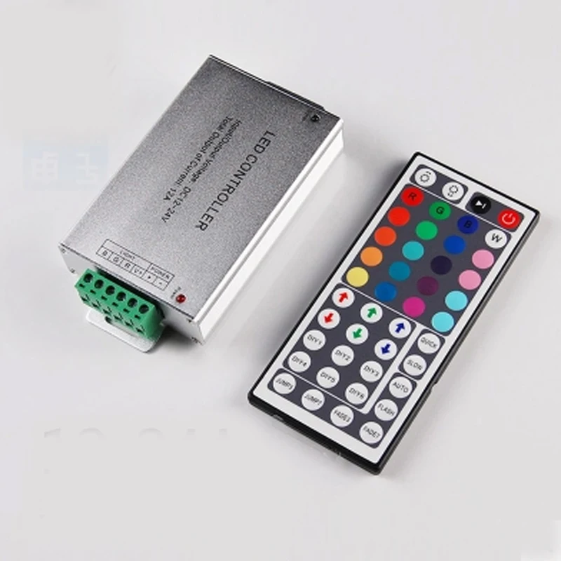 12V-24V-DC-12A-44Key-LED-IR-Remote-Controller-for-RGB-LED-Strip-5050 ...