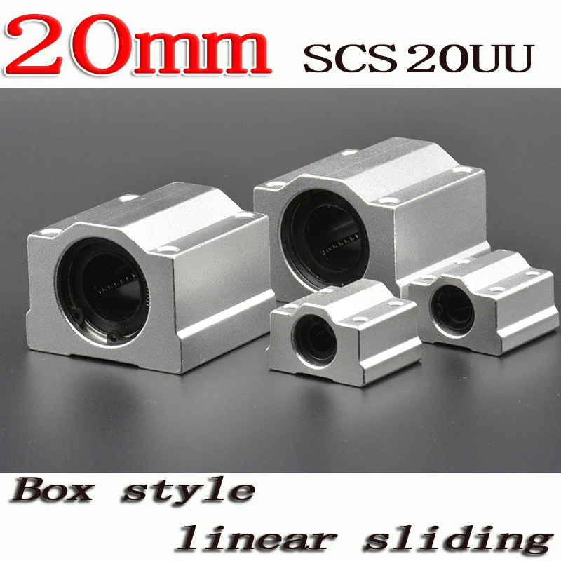 4pcs-lot-SC20UU-SCS20UU-20mm-Linear-Ball-Bearing-Slide-Unit-20mm-Linear ...