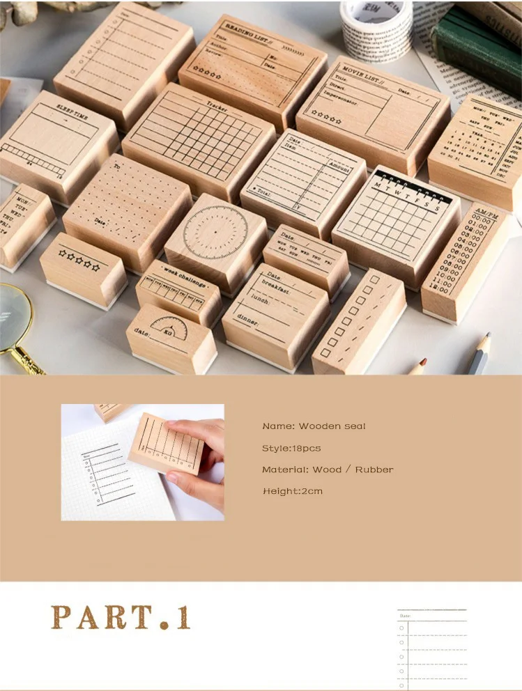 Stamping Journal Rubber Stamp Planner Stamp Organizer Stamp Bullet ...