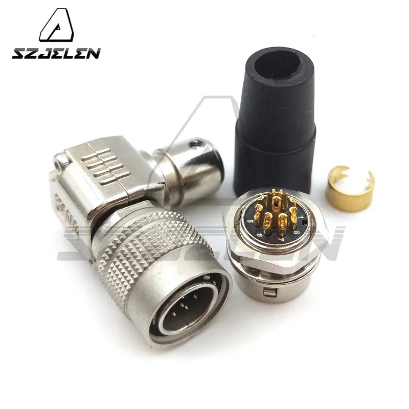 Hr10a-10p-12p/hr10a-10r-12s, Hirose Connector 12pin Plug And Socket ,camera Power Plug 12 Pin 90 ...