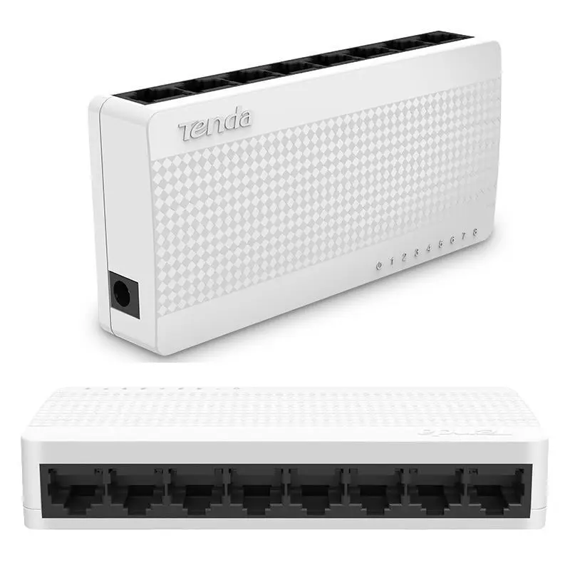 Tenda S108 8 Port Fast Ethernet Internet Switch Hub Lan Network Rj45
