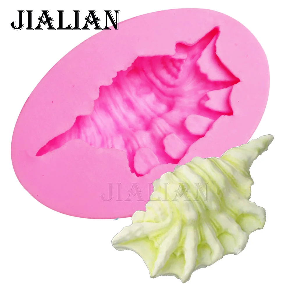 Sea Shell Conch Cake Silicone Molds Cupcake Fondant Cake Decorating ...