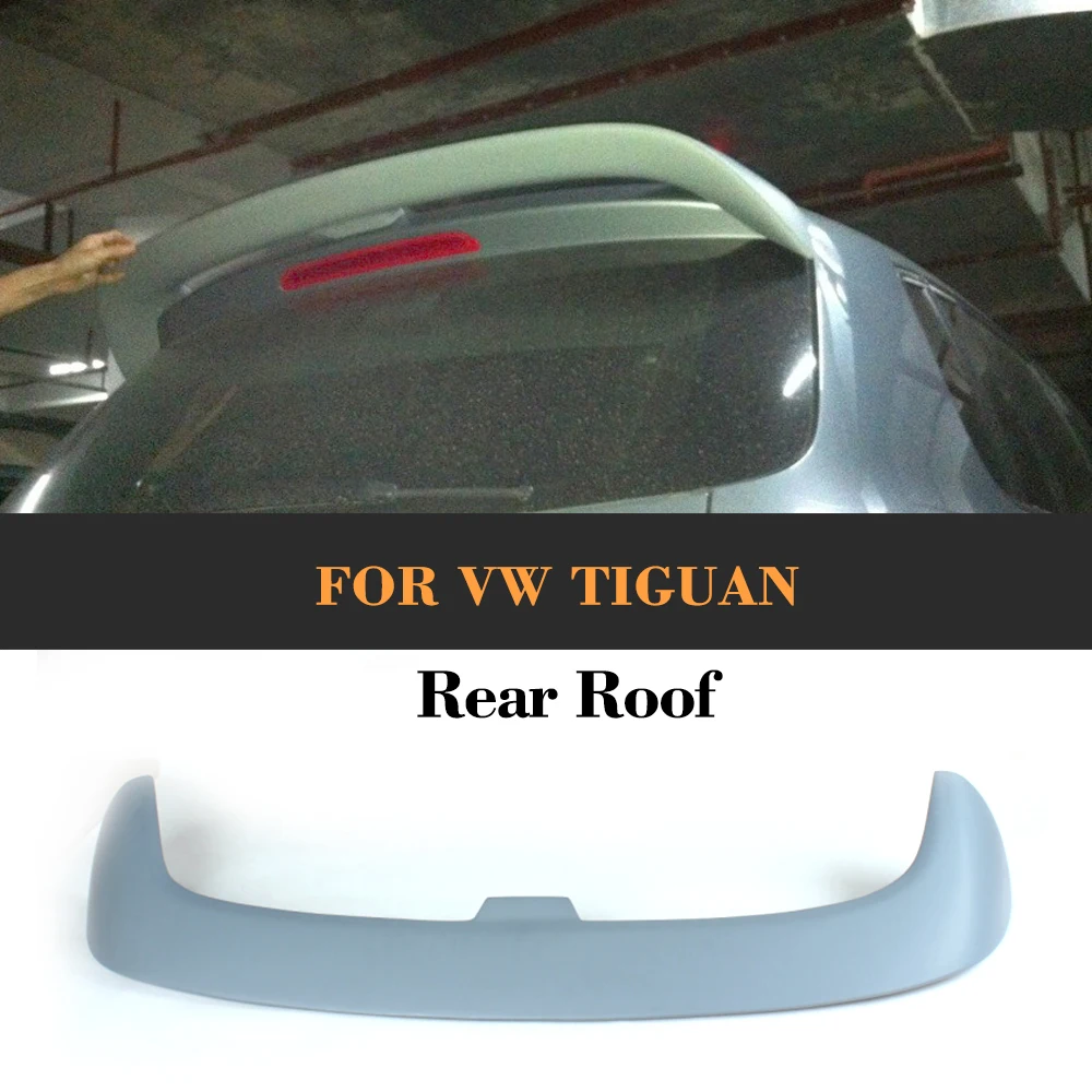 FRP Unpainted Car Rear Trunk Spoiler lip wings For VW Tiguan 2012UP|for ...