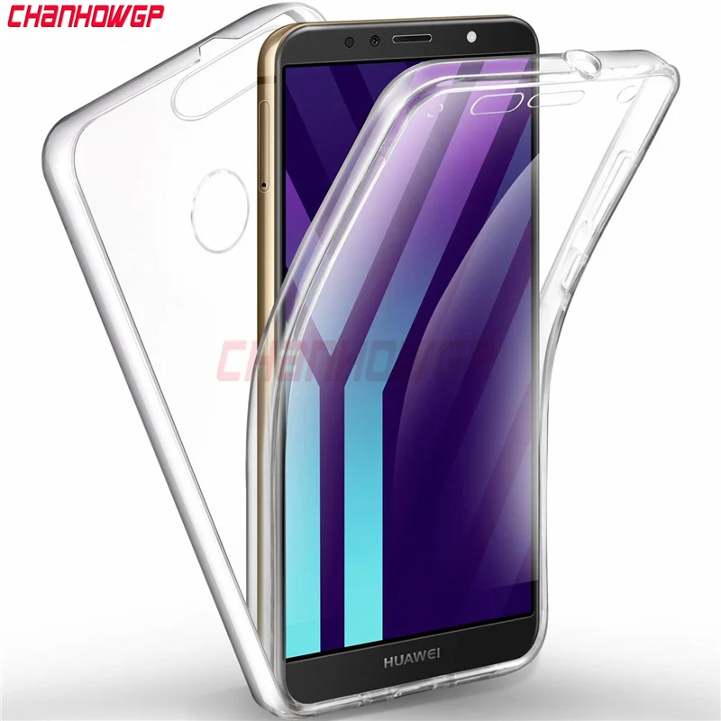 Двойной прозрачный чехол для huawei P20 P9 P8 Lite Y5 Y6 Y7 Prime Nova 2i 3e P Smart Mate10 Lite ...