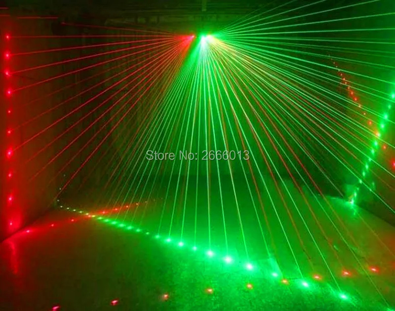 6 Lens RGB Full Color Disco Scanner Laser Light/DMX512 Linear Beam ...