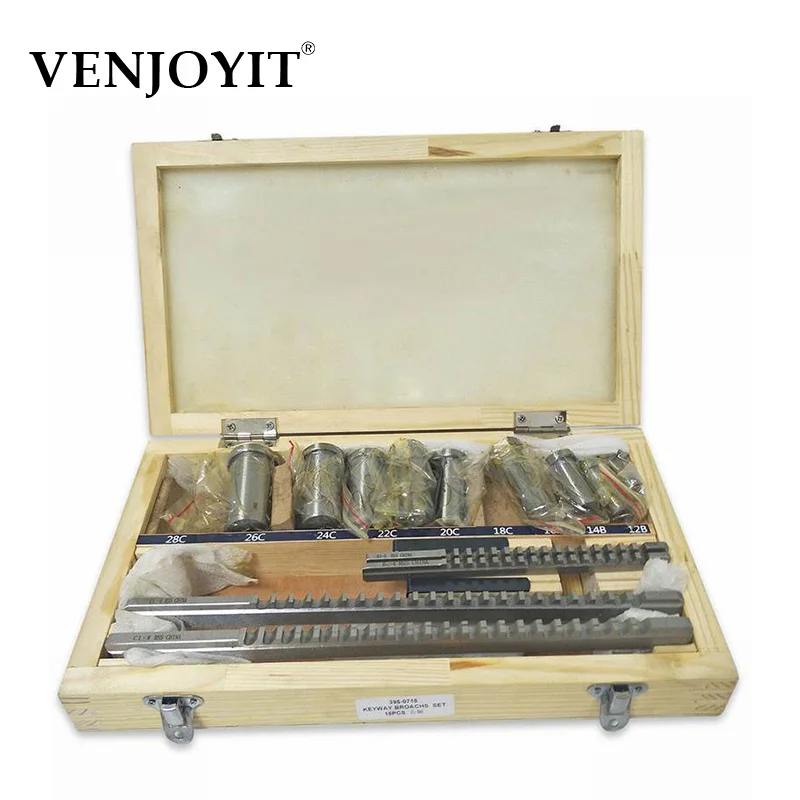 Aliexpress.com : Buy 18pcs HSS Metric Keyway Broach Set 4mm 5mm 6mm 8mm ...