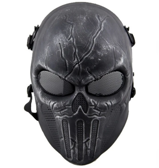 Outdoor Tactical skull face Masks Military CS Wargame Paintball Full ...