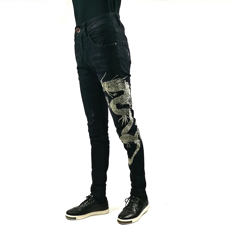 2021 New Men Fashion Slim Casual Chinese Style Personalized Dragon ...