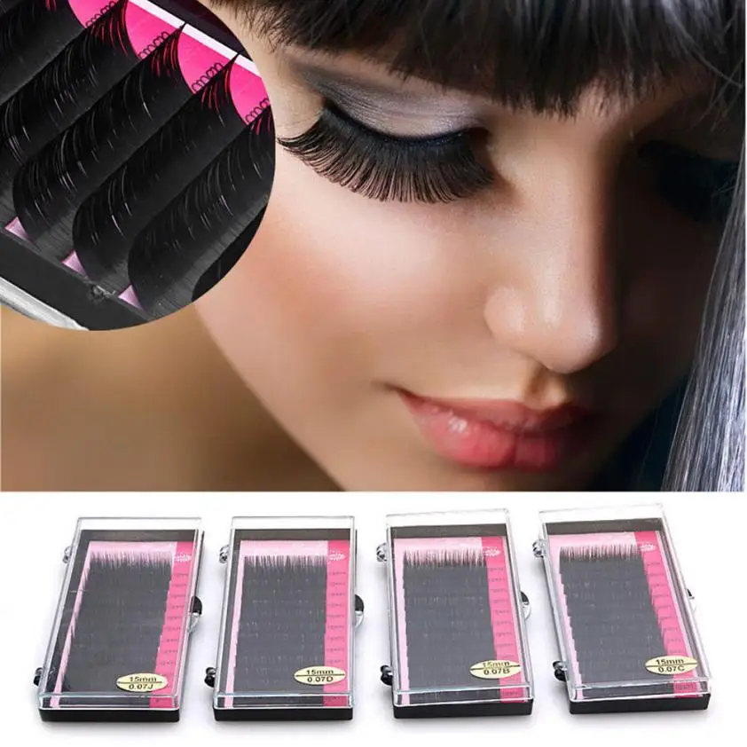 Mink Black Lashes Tray Lash Extension Pro Curl B C D Set Individual Eyelash Individual Eyelashes