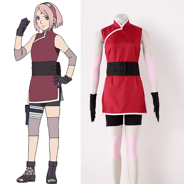 Aliexpress.com : Buy Japanese Anime Naruto Haruno Sakura 3rd Clothes ...