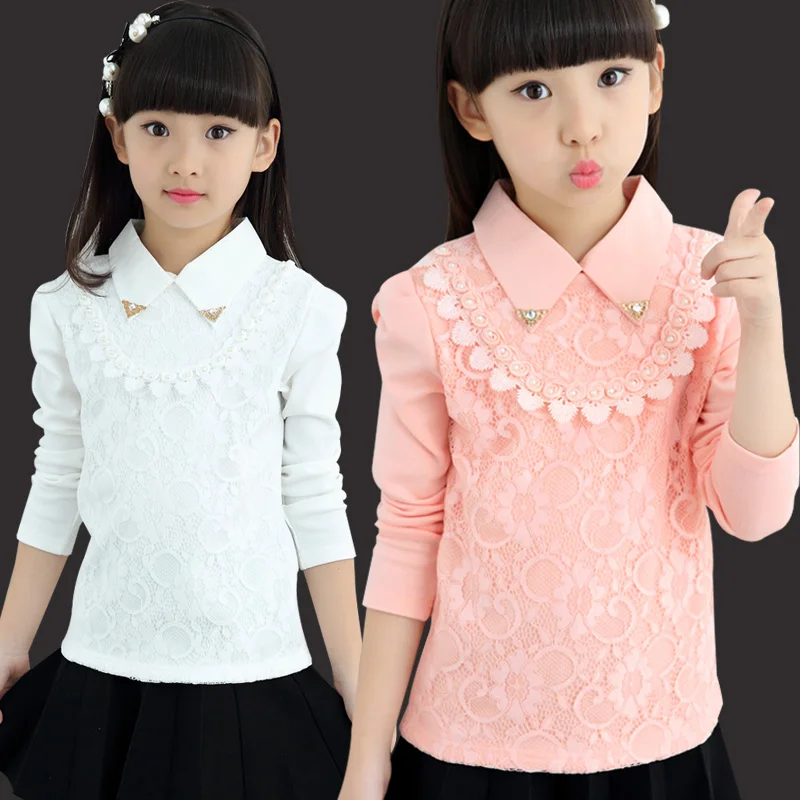 Girls Clothes 2019 Spring Children Clothing School Girl Blouse Cotton ...