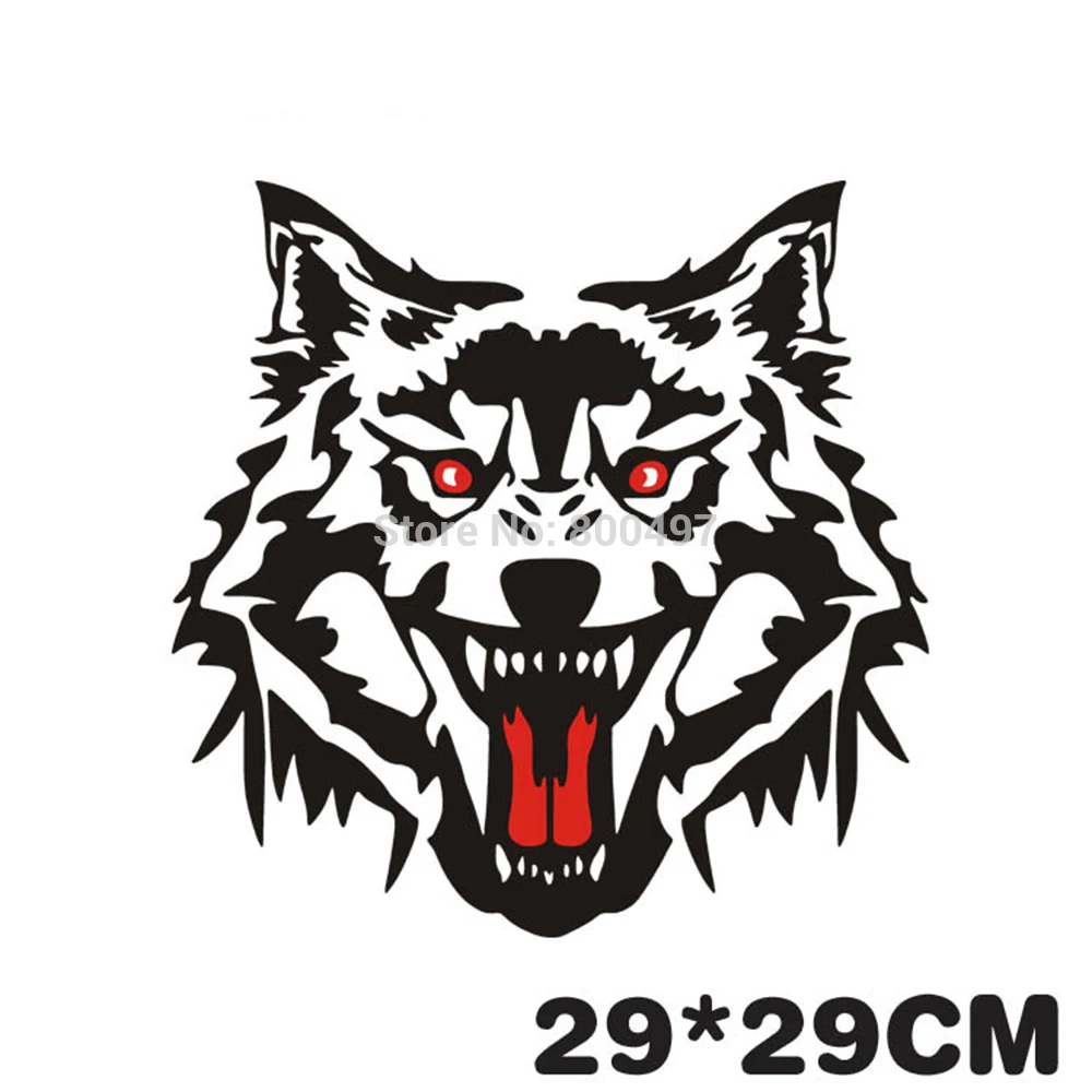 Embellishments Craft Supplies & Tools Wolf Head Sticker Papercraft etna ...