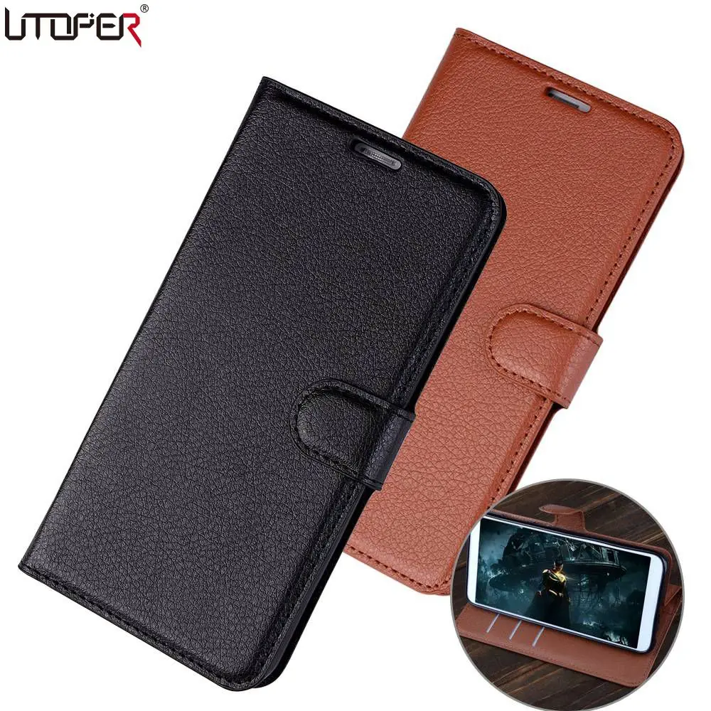 Luxury Phone Case For OnePlus 6 Case Flip PU Leather Cover For One Plus ...
