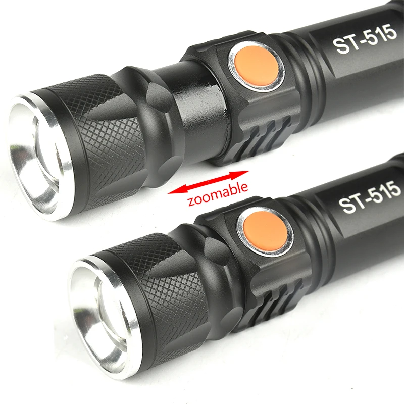Probe Shiny St-515 Powerful Led Flashlight Rechargeable Usb Flashlight ...